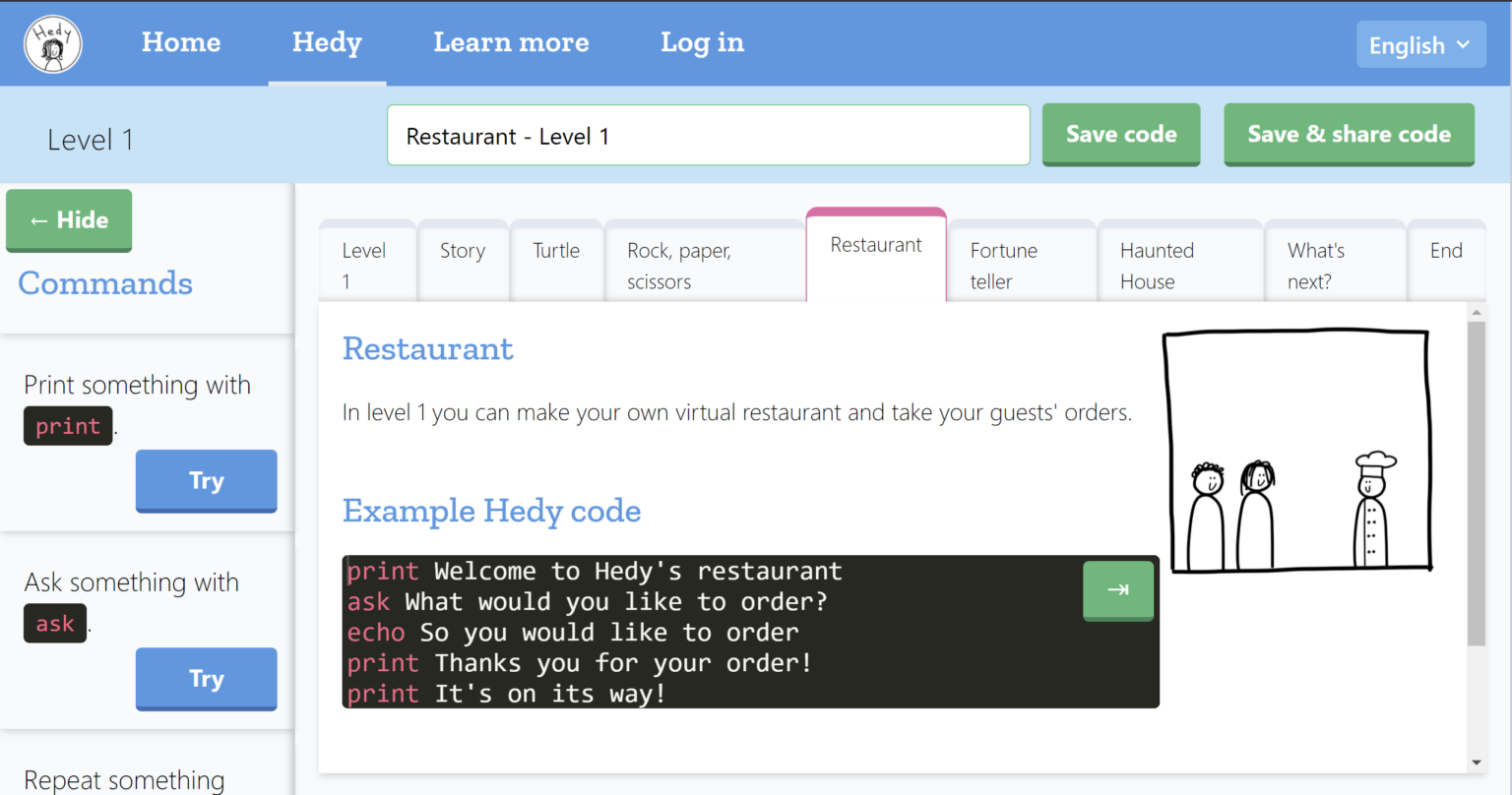 Teaching Programming With Hedy - Strumenta